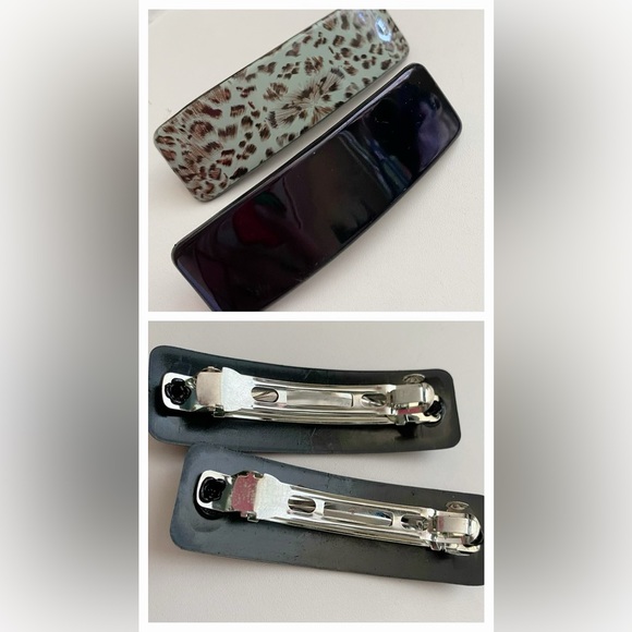 Accessories | Black And Gray Hair Clip Set | Poshmark